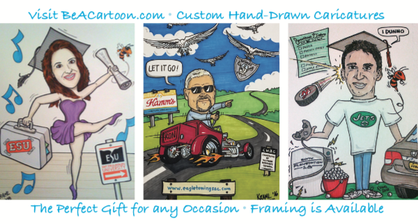 Be A Cartoon! - Custom Hand Drawn Cartoons of People and Pets — The ...